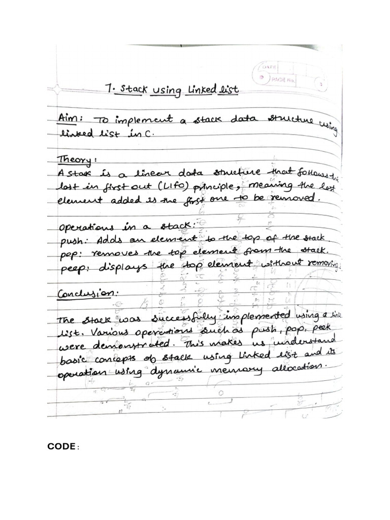 StackUsingLL Tilak Jain H2 42 | PDF