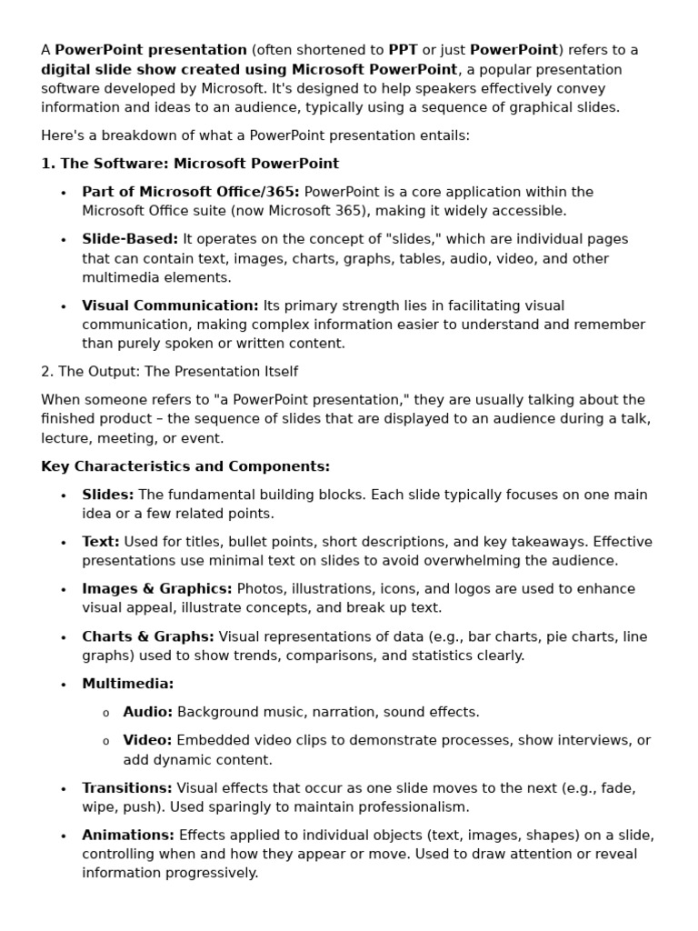 A PowerPoint Presentation | PDF | Microsoft Power Point | Multimedia