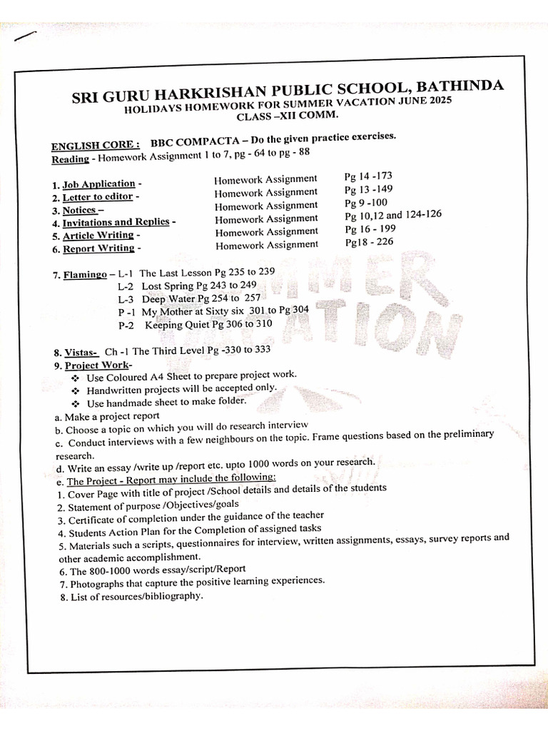 Xii - Comm.-Hhw | PDF