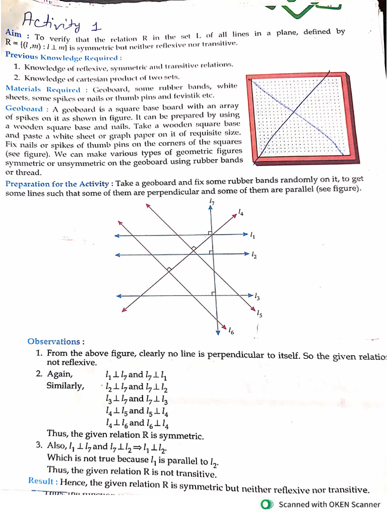 Class 12 Maths Activities For Practical File | PDF