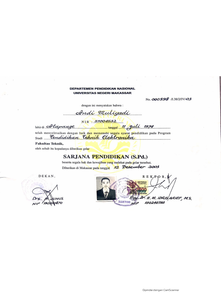 IJAZAH s1 Anmul | PDF