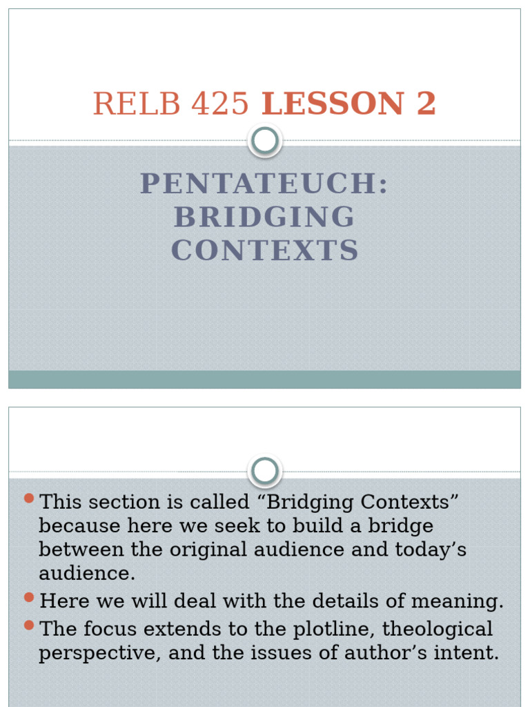Relb 285 Lesson 2 | PDF | Book Of Genesis | Ten Commandments