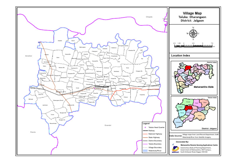 Dharangaon Taluka Village Map | PDF