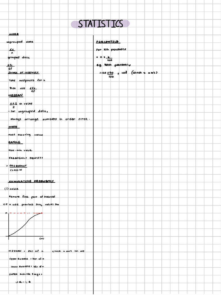 Statistics Igcse | PDF