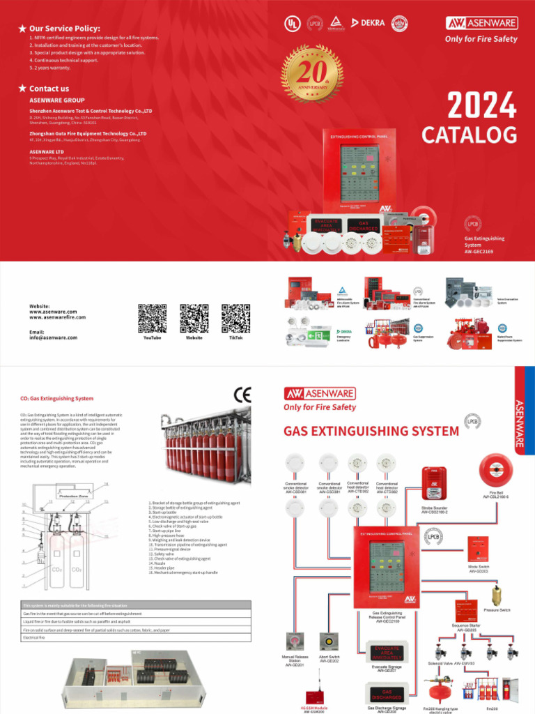2024-05 Asenware Fire Suppression and Fire Fighting System Catalogue | PDF