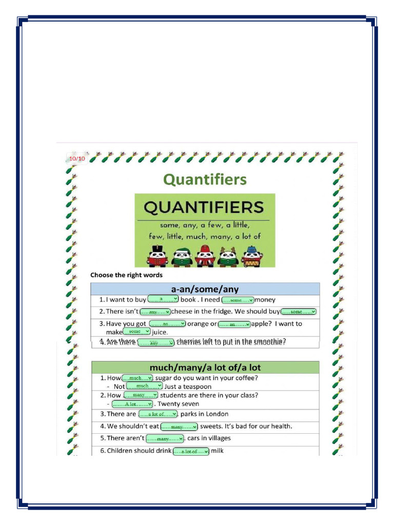 Quantifiers | PDF