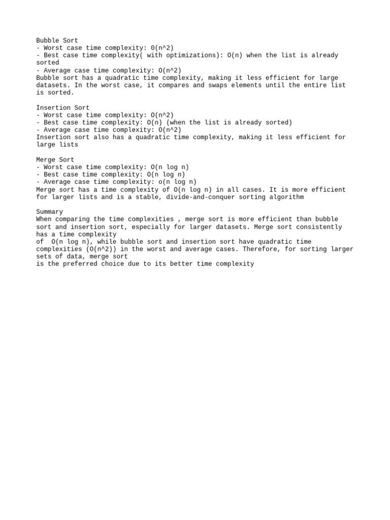 Merge Sort Analysis | PDF