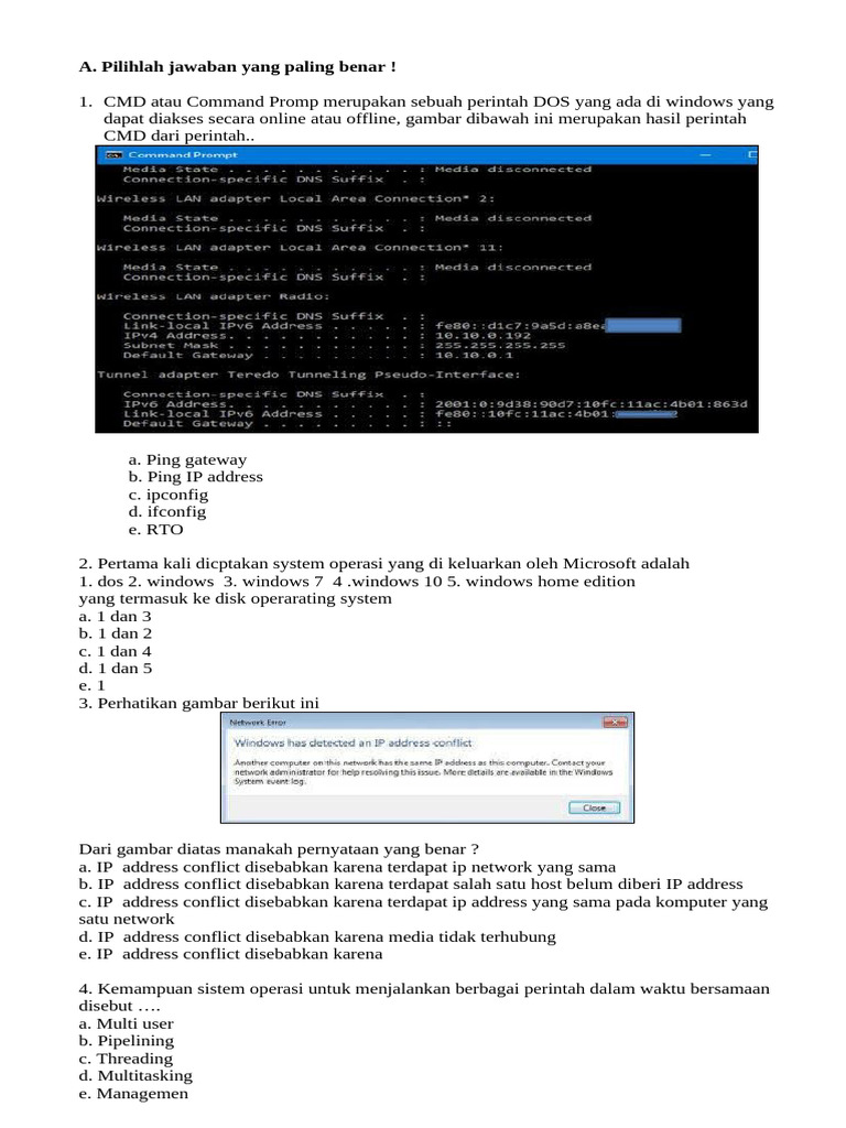 Soal Produktif TKJ | PDF