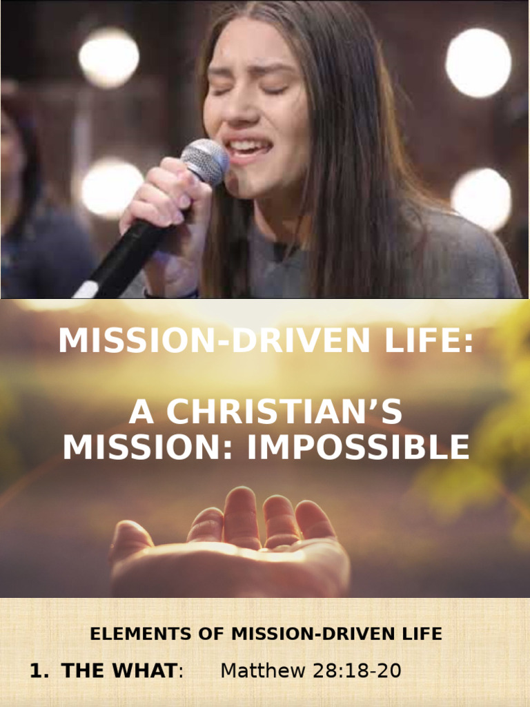 A Mission Driven Lifestyle 2 | PDF | Gospel Of Matthew | Disciple ...