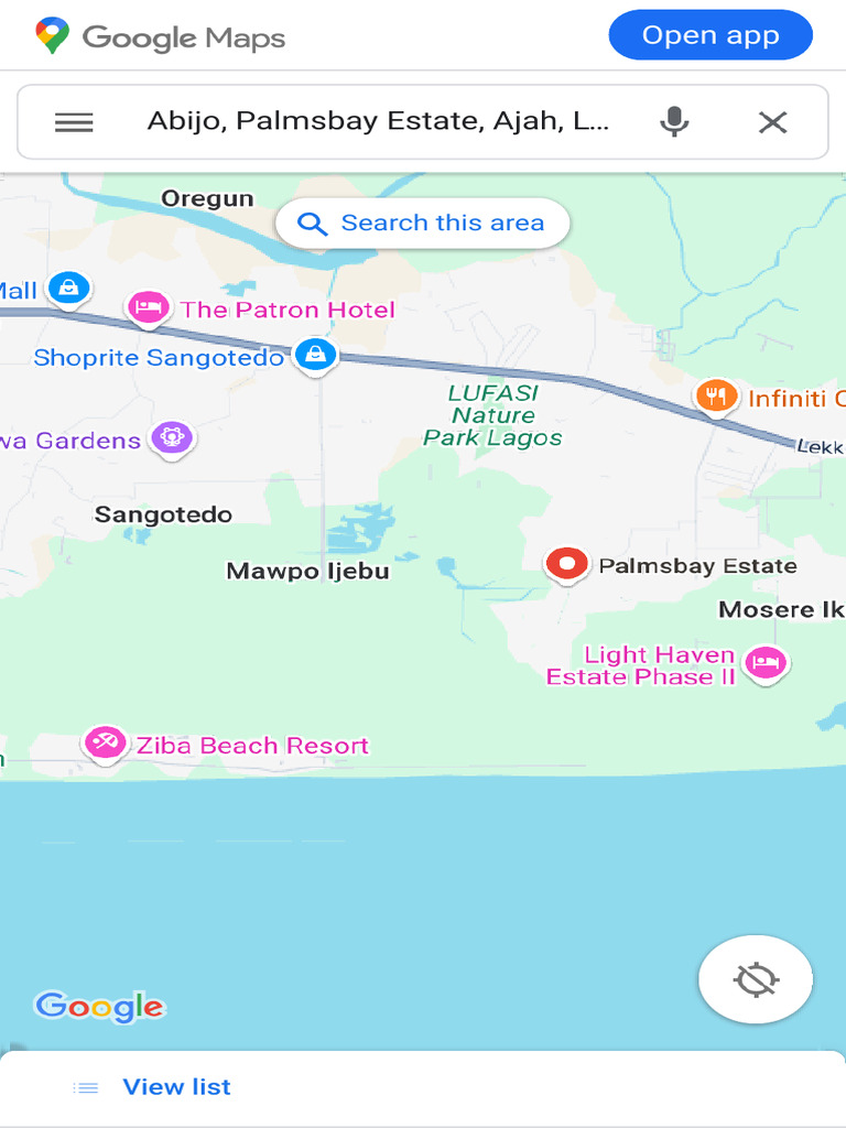 Lodging Lekki Aja Lagos - Google Maps | PDF