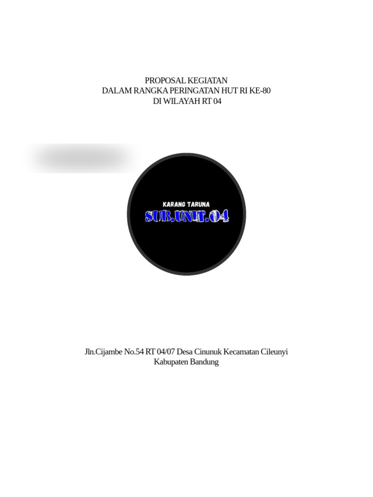 Proposal Baru 2 Lembar | PDF