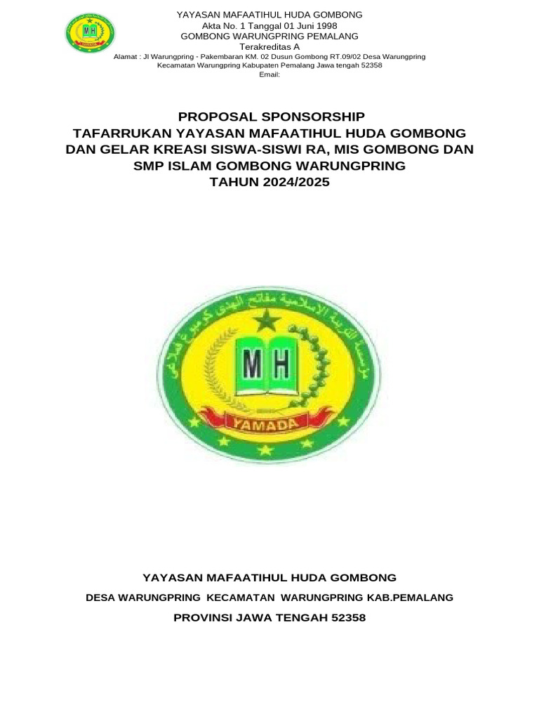 Acara Akhirusanah Yamada 2025 | PDF