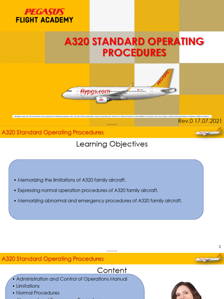 A320 SOP Slides | PDF | Takeoff | Flap (Aeronautics)