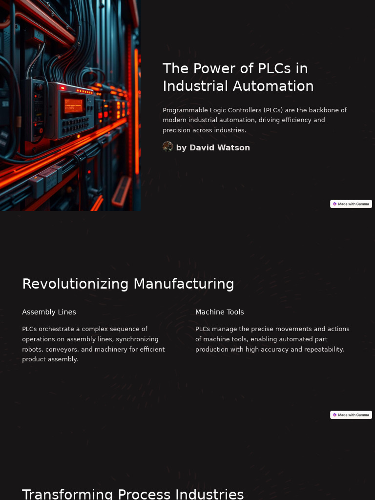 The Power of PLCs in Industrial Automation | PDF | Automation ...