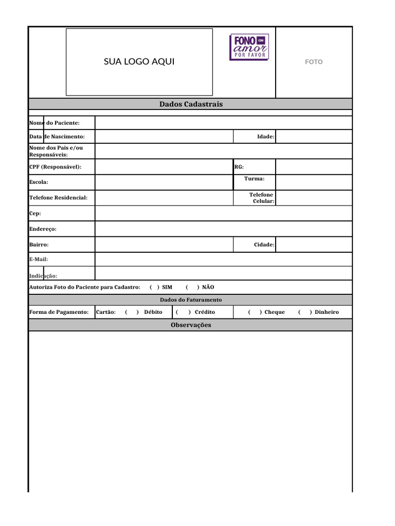 Formulário - Dados Cadastrais | PDF