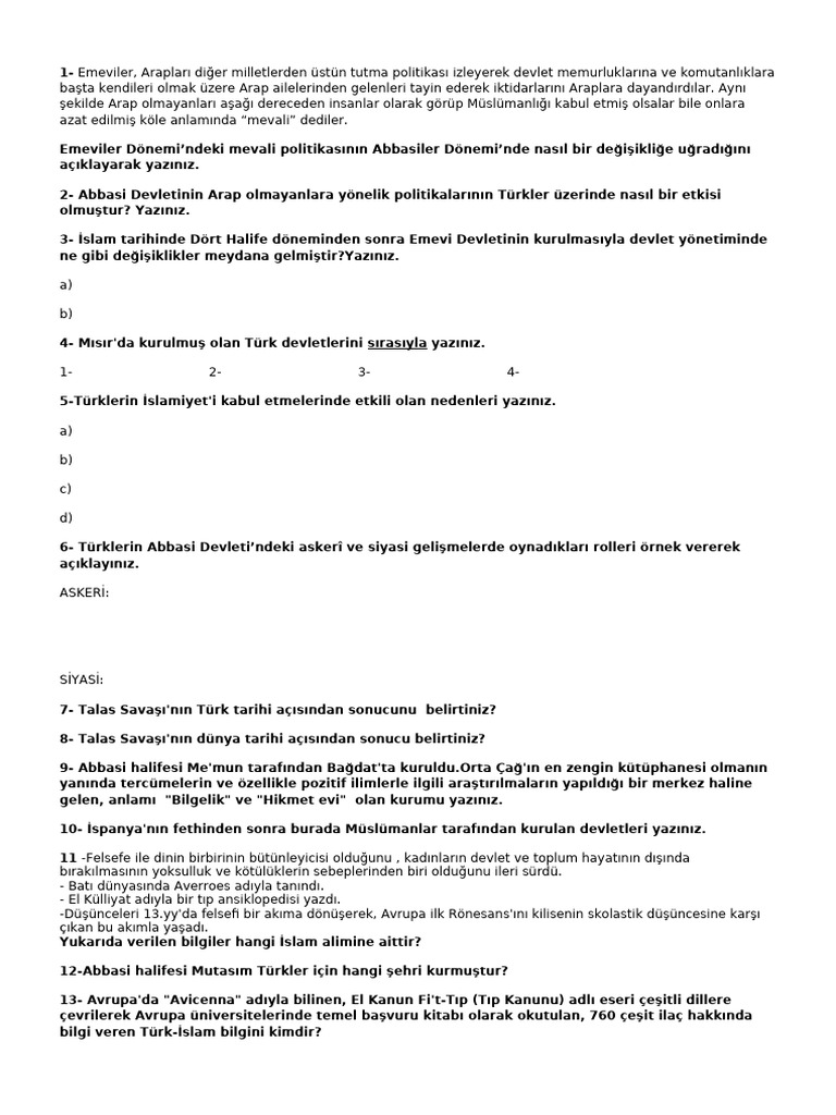 9 Hazirlik Sorulari | PDF