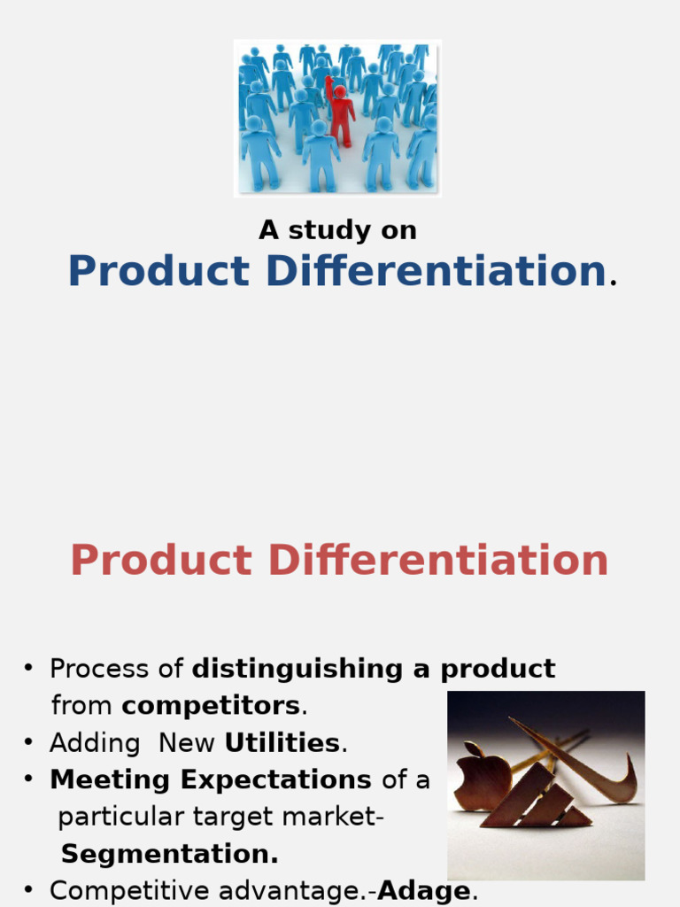 Product Differentiation | PDF
