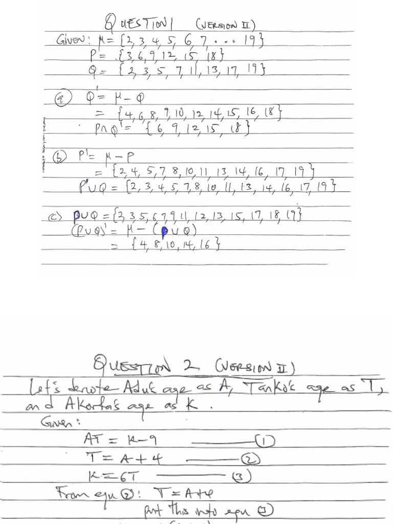 Waec 2025 Mathematics Theory Solutions | PDF
