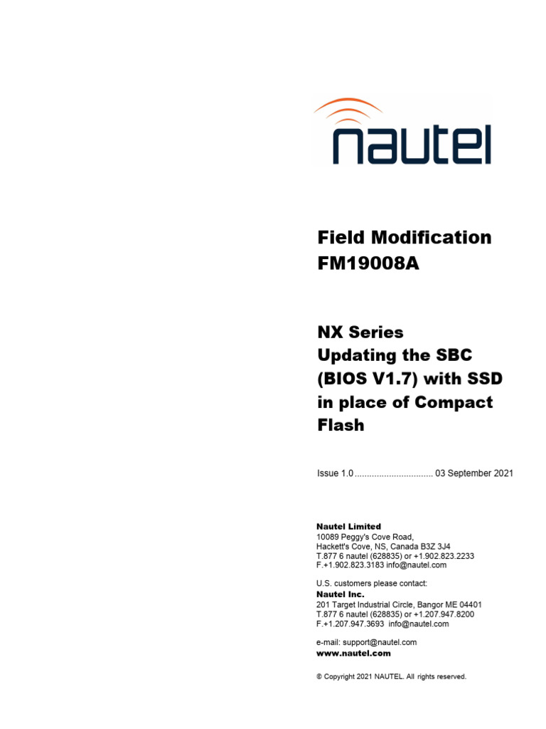 FM19008A NX Series Updating The SBC BIOS V1.7 With SSD in Place of CF Iss 1.0 | PDF | Solid ...