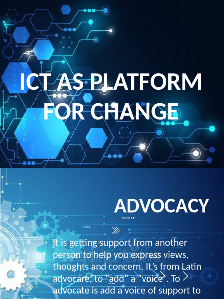 Ict As Platform For Change | PDF