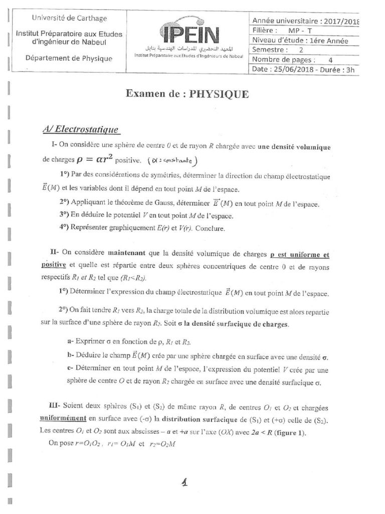 Ex n2 Phy MP-PT 2017 | PDF
