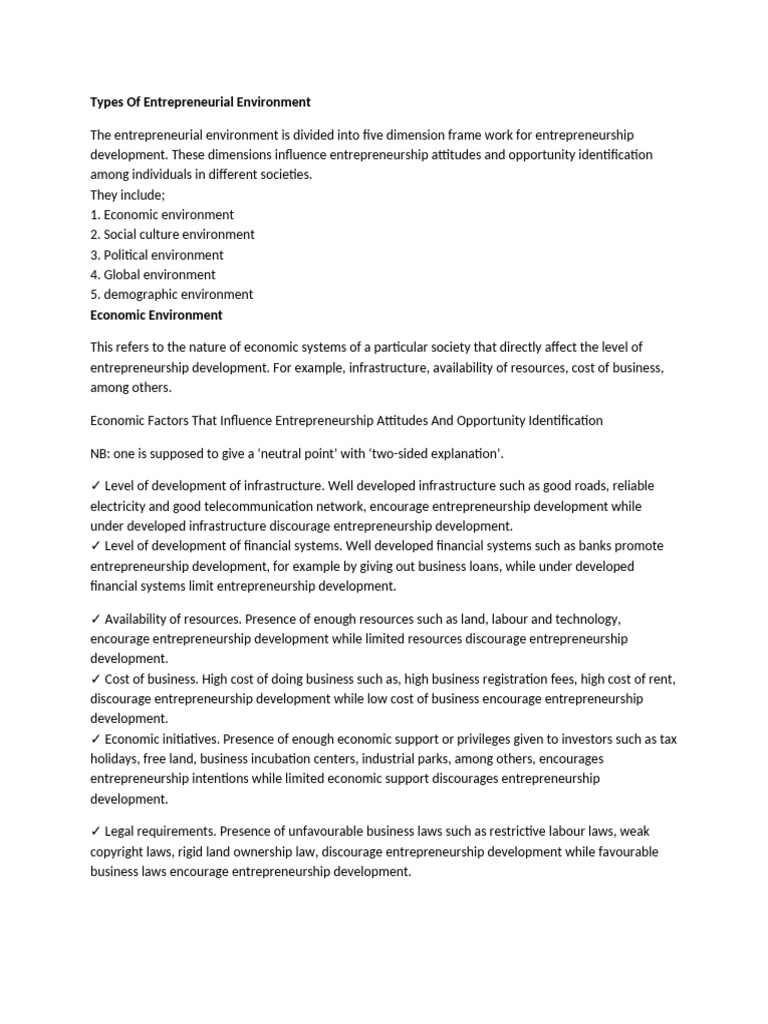 Types of Entrep-WPS Office | PDF | Entrepreneurship | Infrastructure