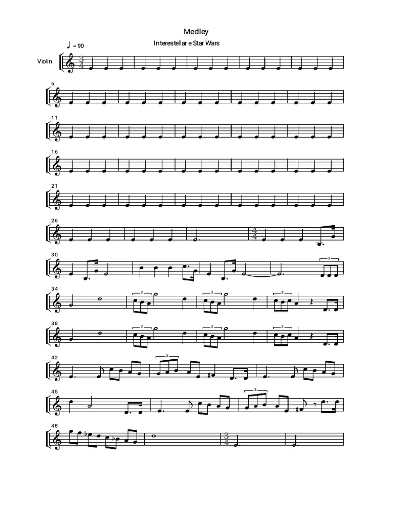Inter Star Wars Violino | PDF
