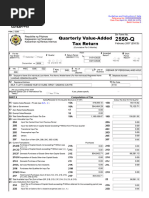 BIR FORM No. 2550-Q | PDF | Value Added Tax | Taxes