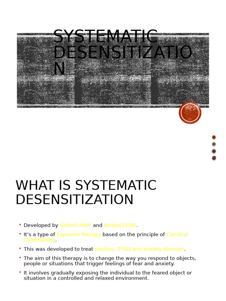 Steps of Systematic Desensitization | PDF | Mental Health | Abnormal ...