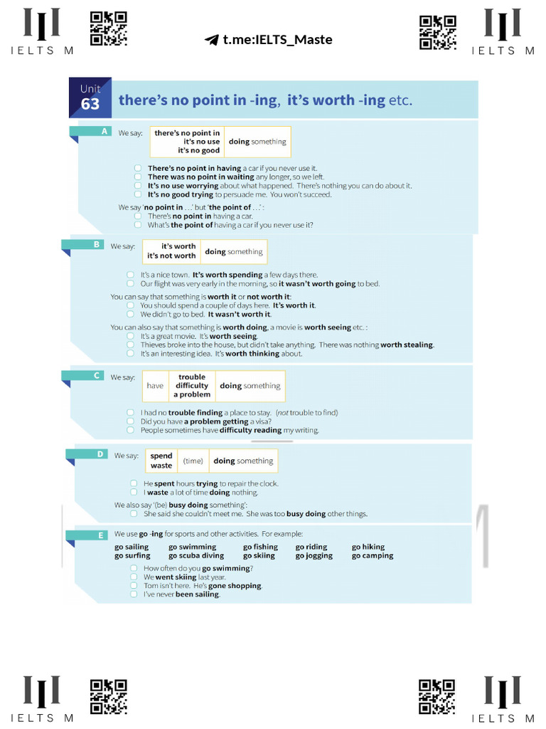 Pre Inter Handout 6 | PDF