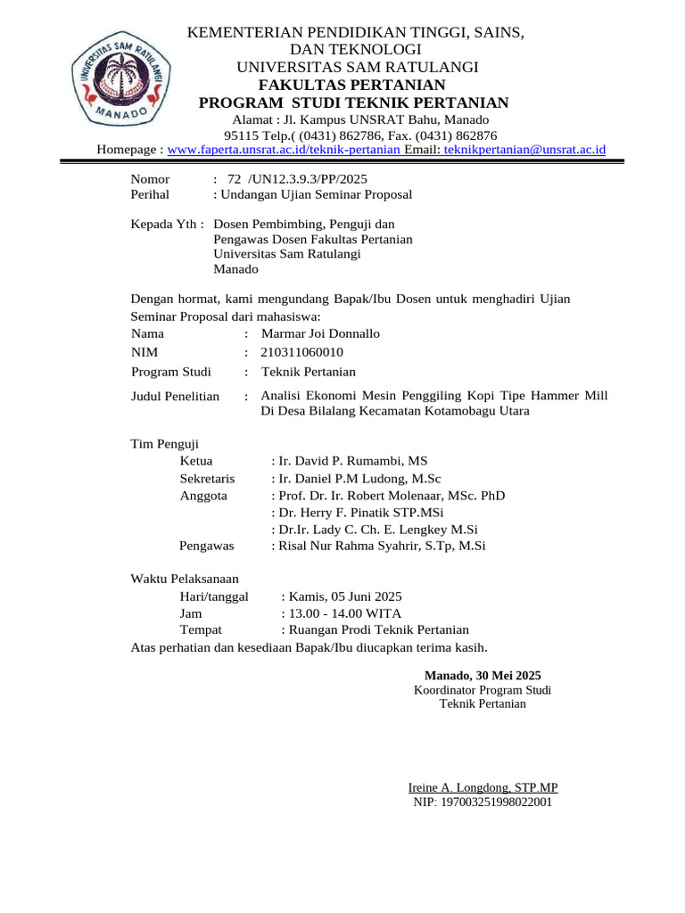 Undangan Sempro Marmar | PDF