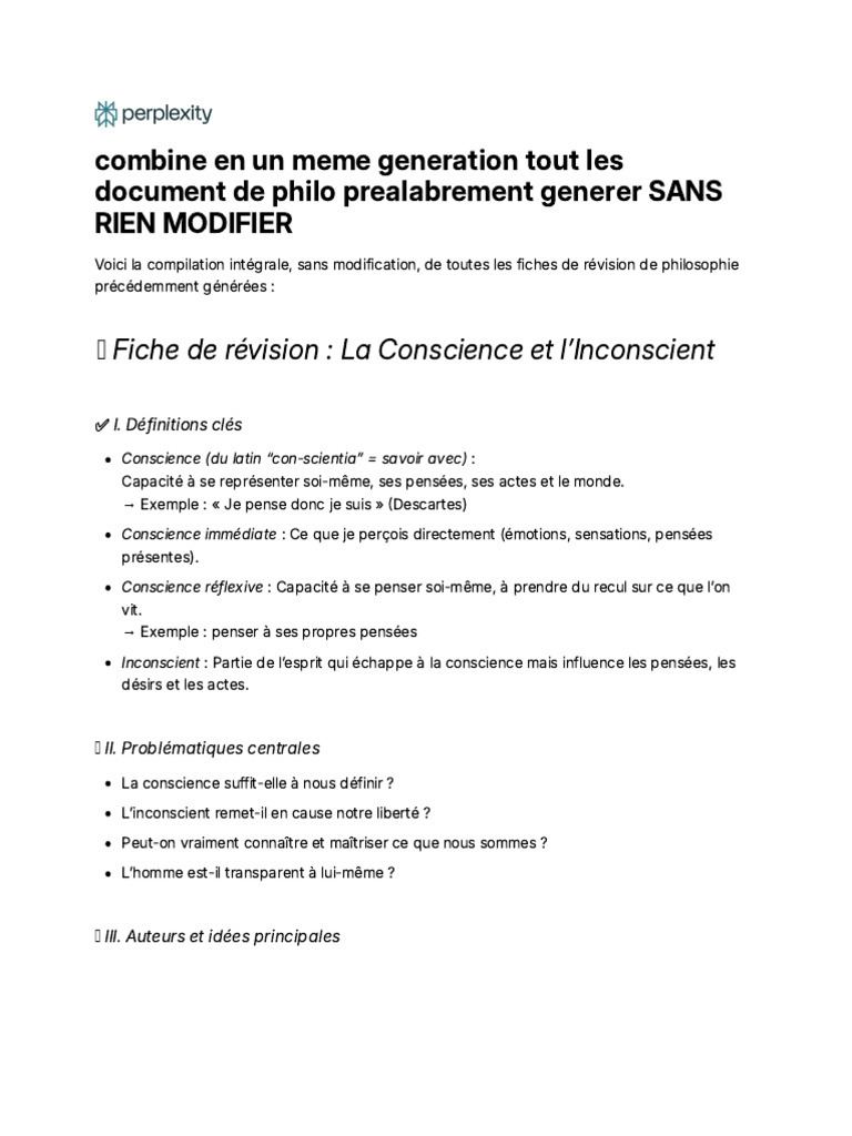 Fiches de révision en philosophie complètes | PDF | Vérité | Empirisme
