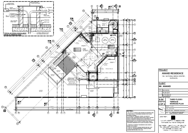A-04 Terrace Working Plan | PDF | Building Technology | Building