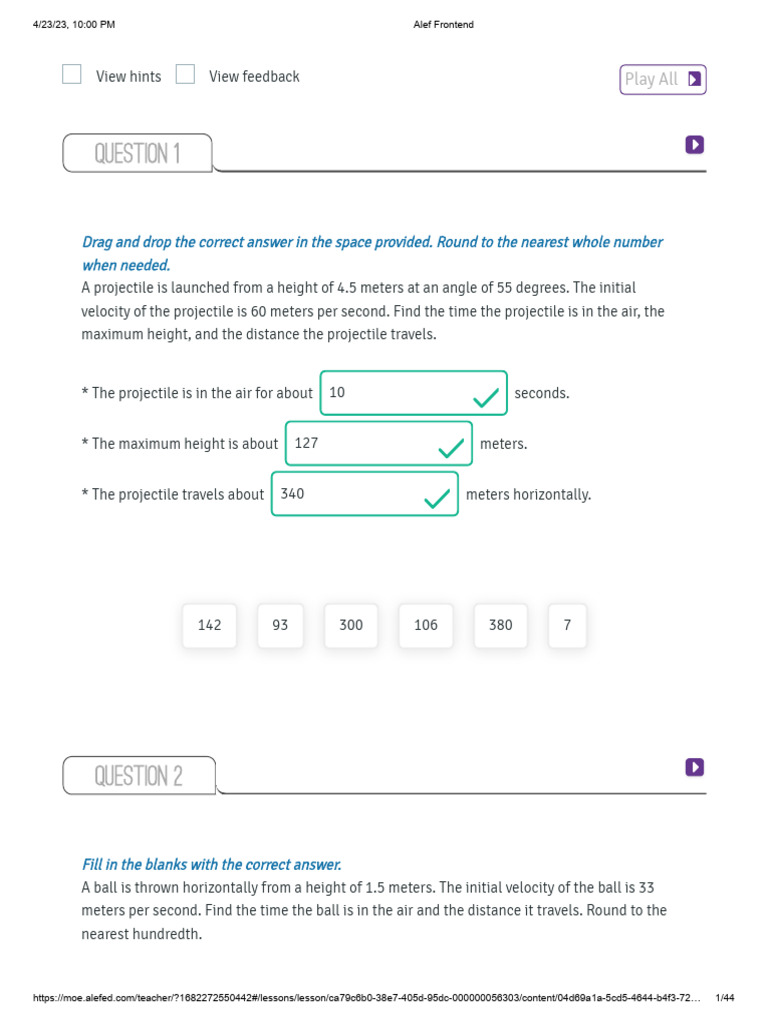 Show My Learning 2 | PDF | Projectiles | Drag (Physics)
