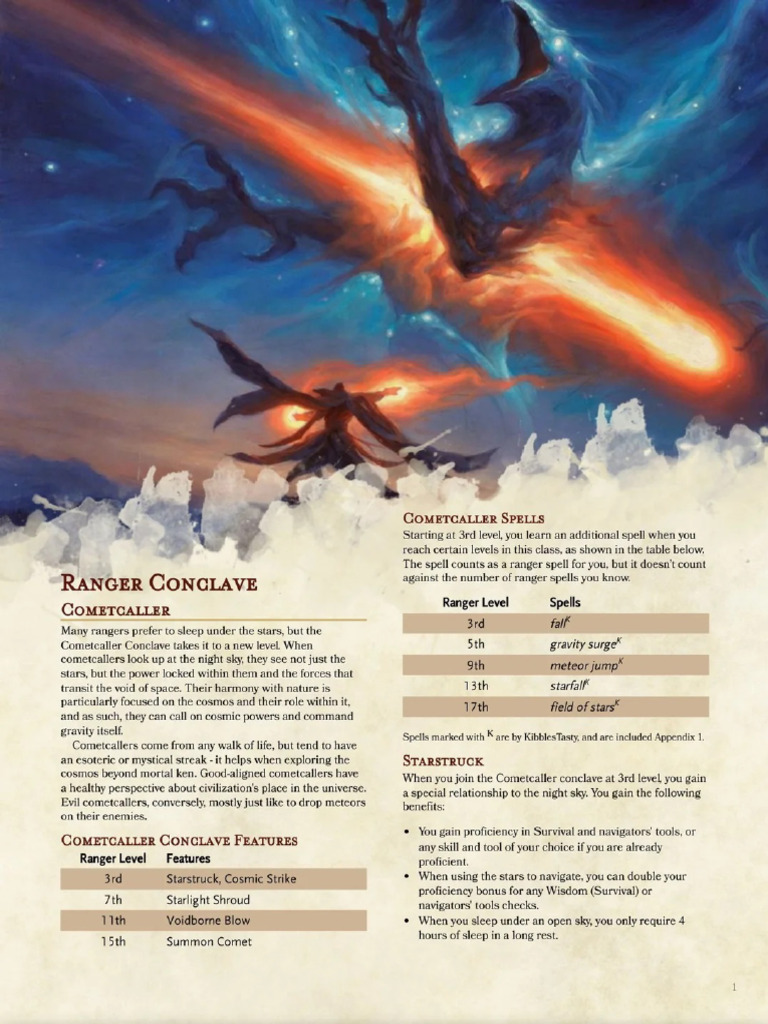 Cometcaller Conclave | PDF