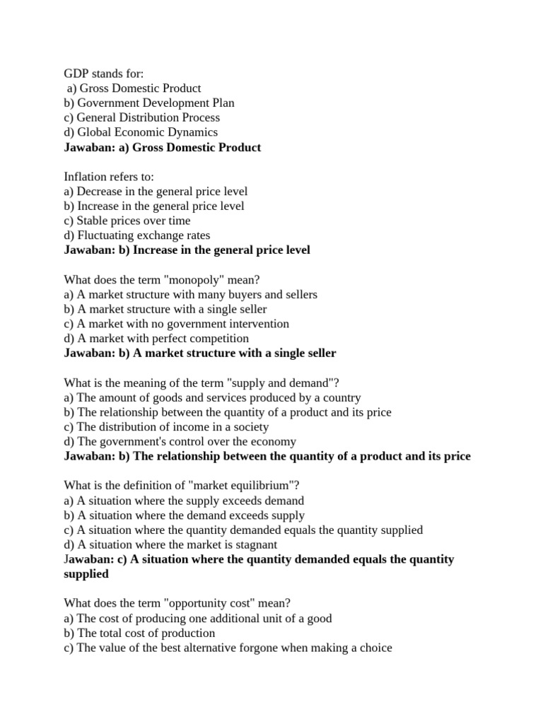 Key Economic Terms and Definitions | PDF | Demand | Prices