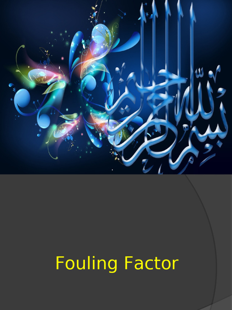 Lec-32 Fouling and Overall H.T Coeff1 | PDF | Heat Transfer | Reynolds ...