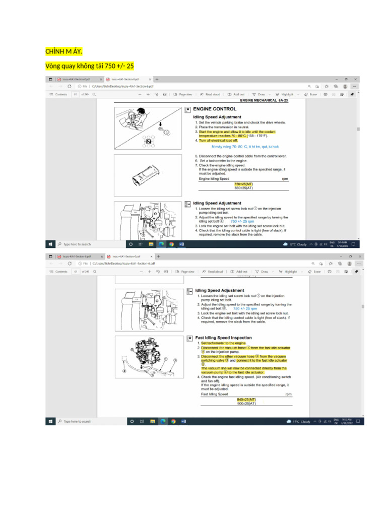 4JA1 Engine | PDF