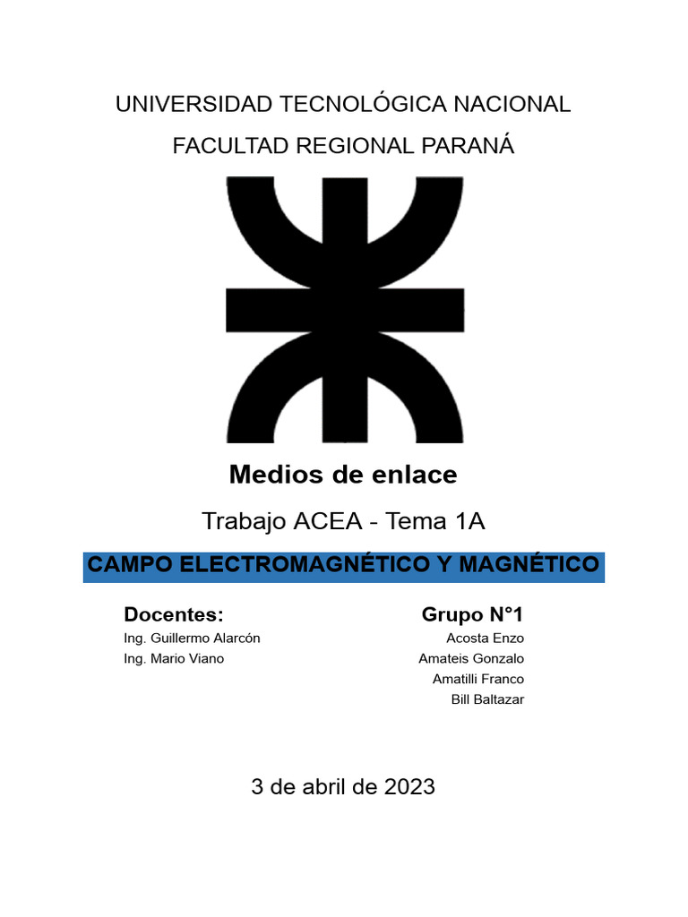 Tema 1A Acosta | PDF | Flujo | Campo eléctrico