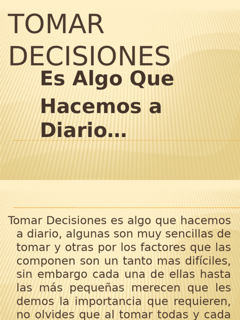 Claves para Tomar Decisiones Efectivas | PDF | Información