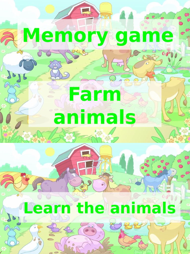 2 Memory Game Animals p2 | PDF