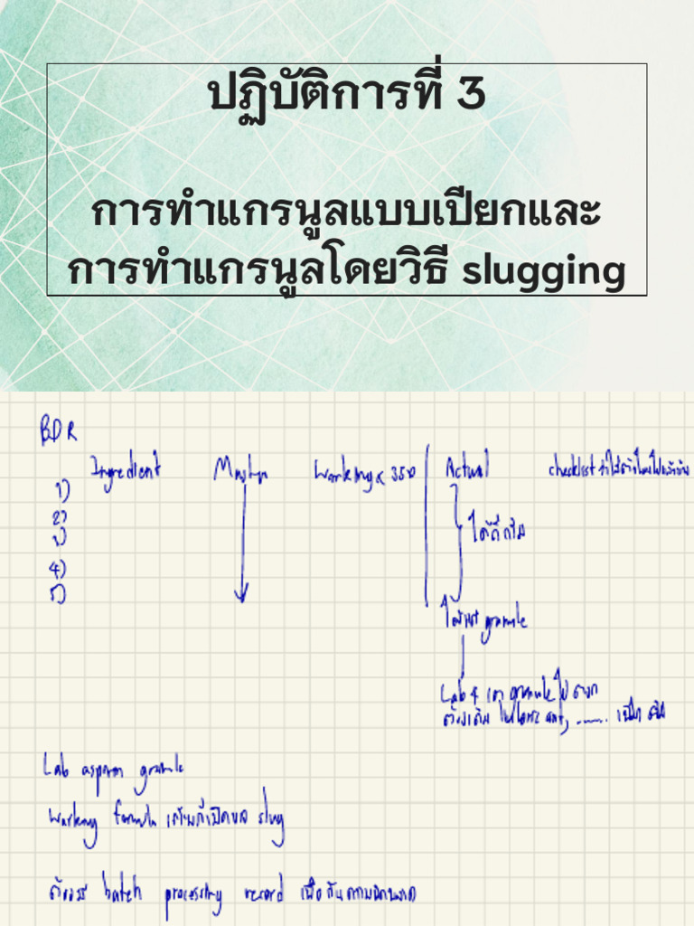 Lab 3 Granulation (1) | PDF