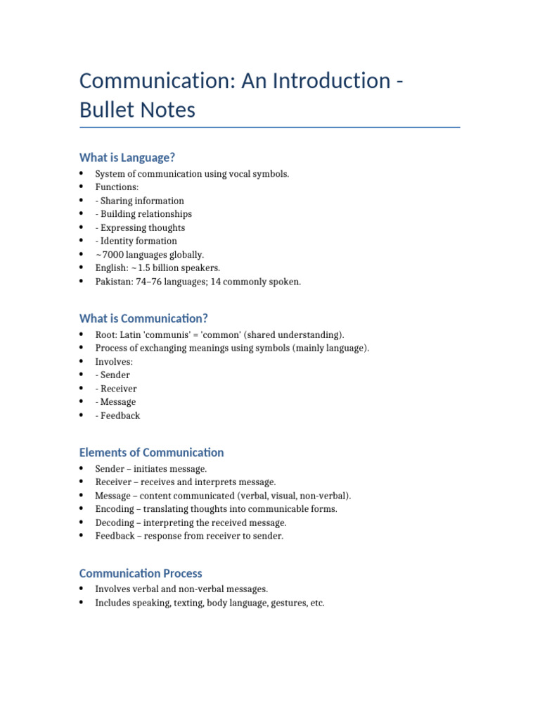 Understanding Communication Basics | PDF
