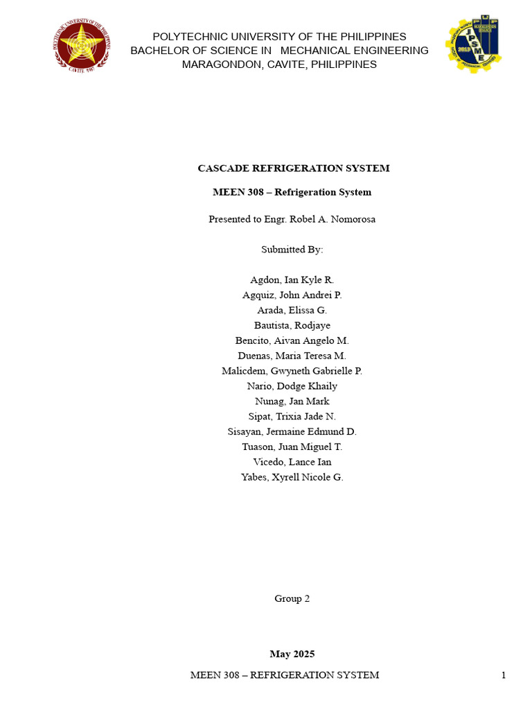 Cascade Refrigeration System Overview | PDF | Refrigeration | Evaporation