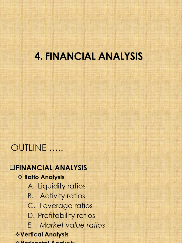 Financial Analysis: Ratios & Methods | PDF | Debt | Investing