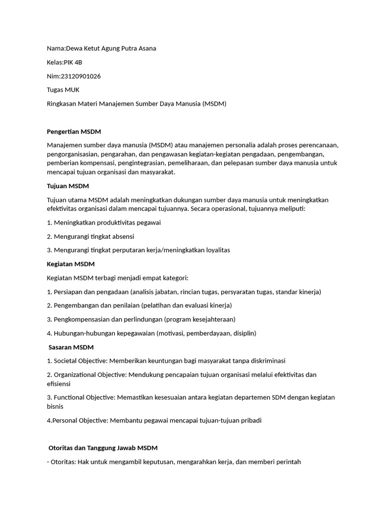 Tugas Ringkas New | PDF