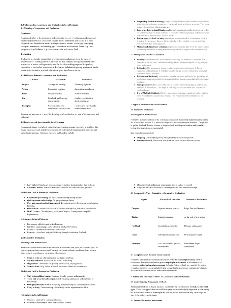 Unit III Poss Final | PDF | Educational Assessment | Learning