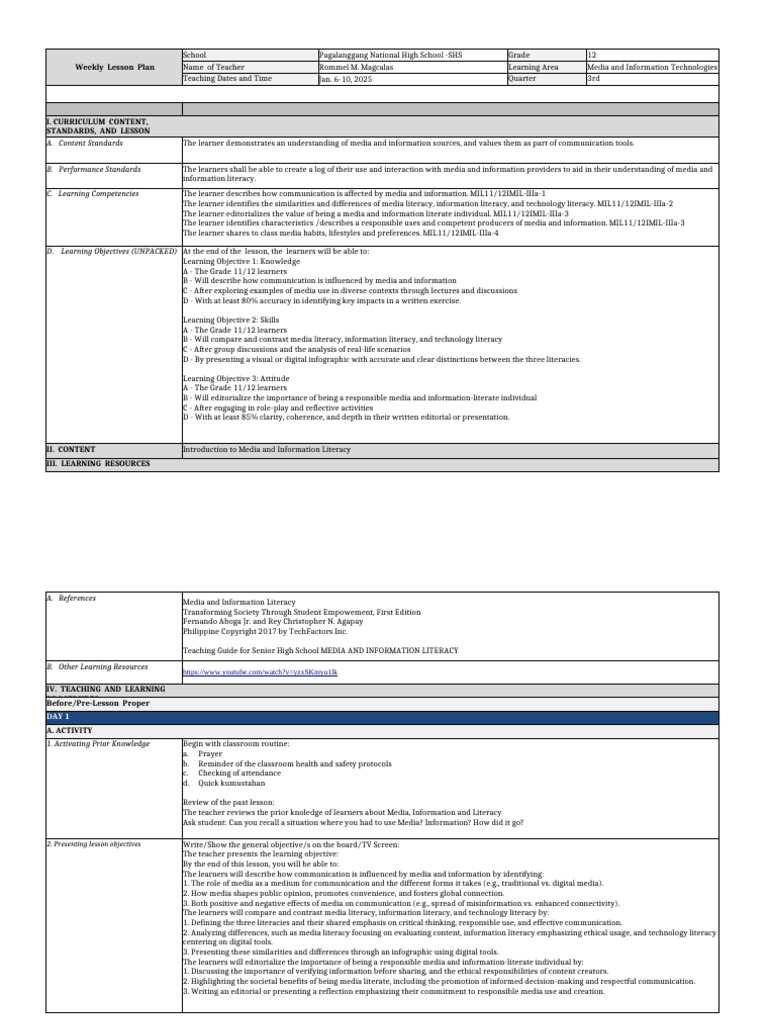 WLP Media and Information Technologies | PDF | Learning | Communication