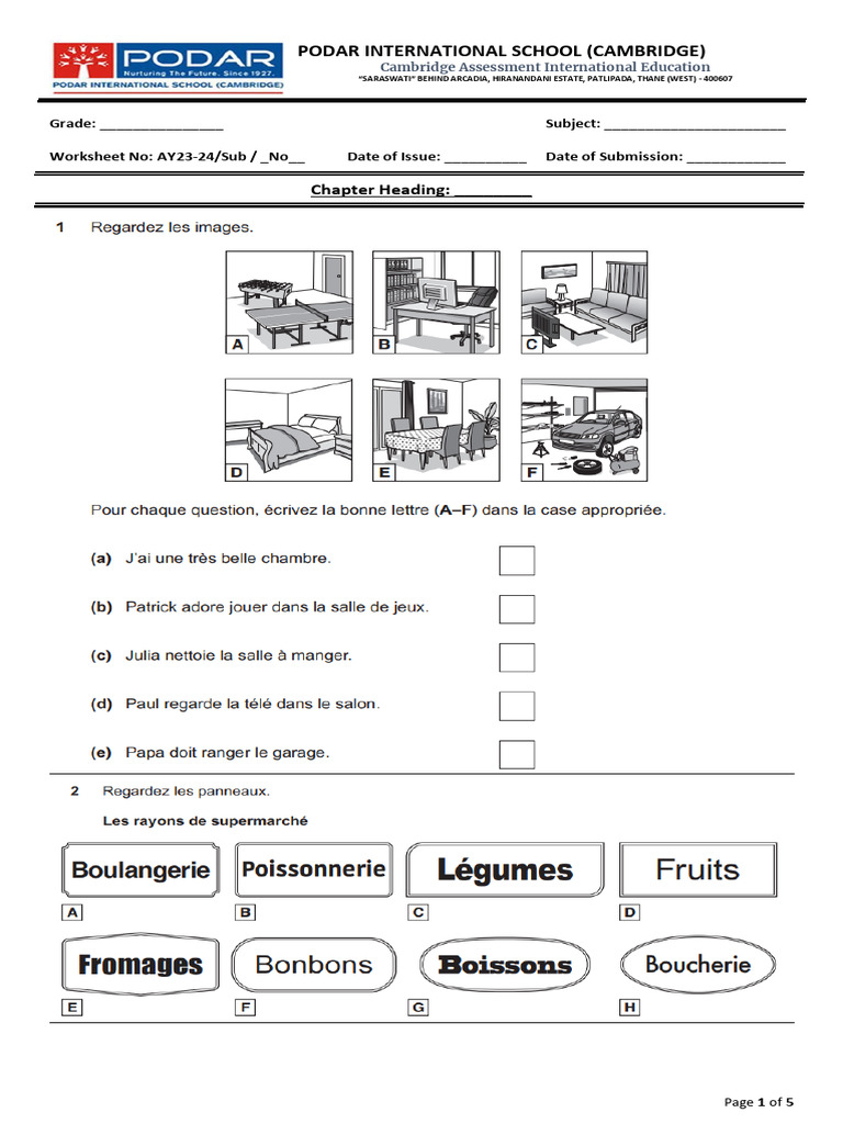 G8 Reading Worksheet 7 | PDF