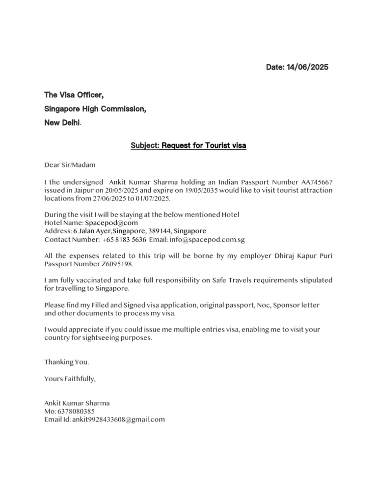 Ankit Sharma Cover Letter | PDF